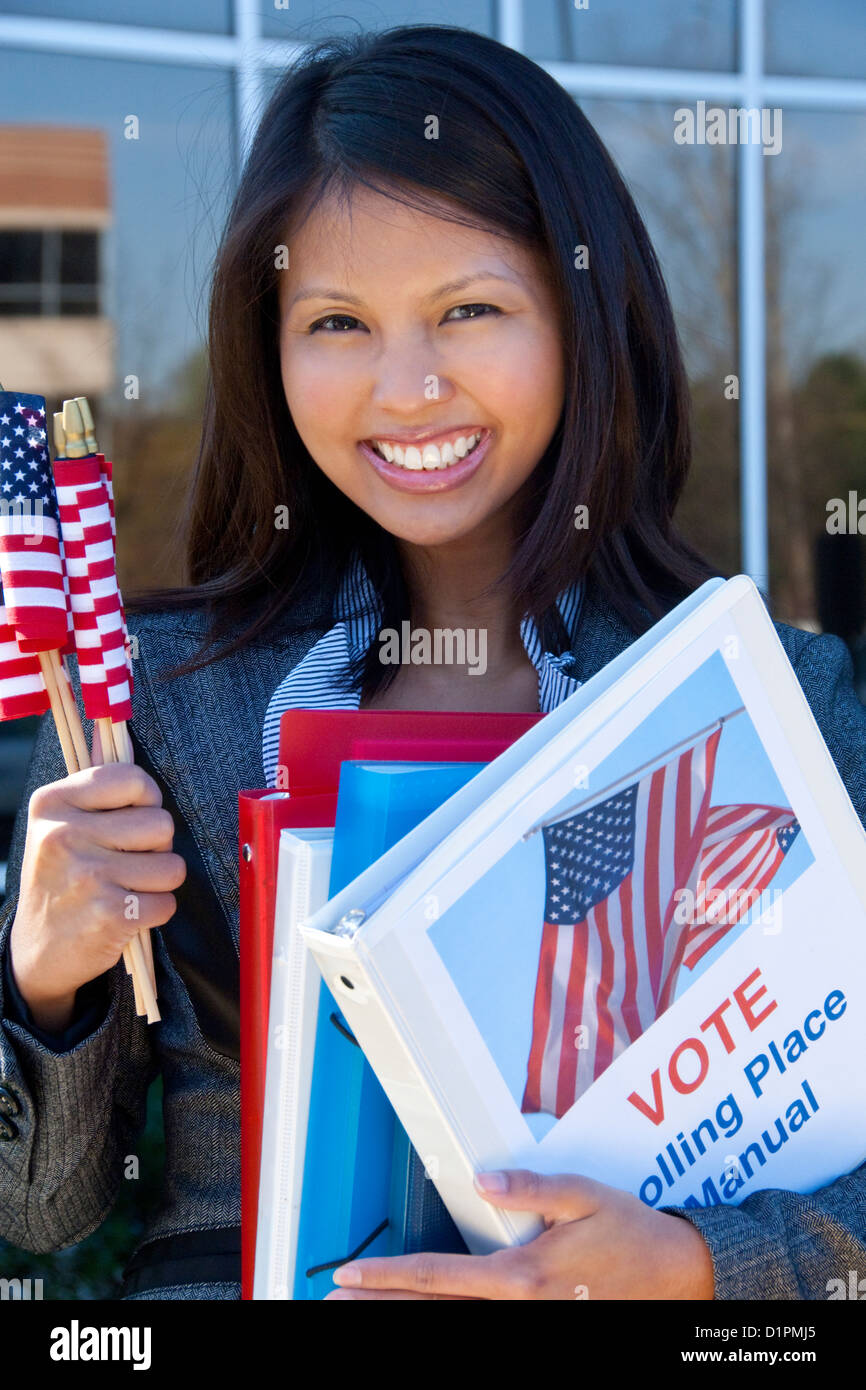 Asian american voting hi-res stock photography and images - Alamy