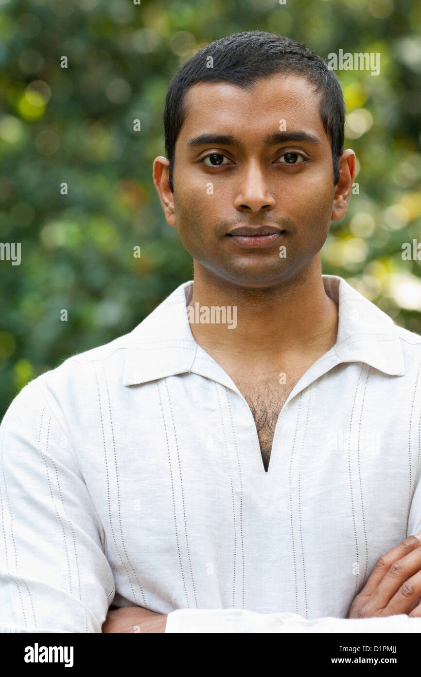 Serious Indian man Stock Photo - Alamy