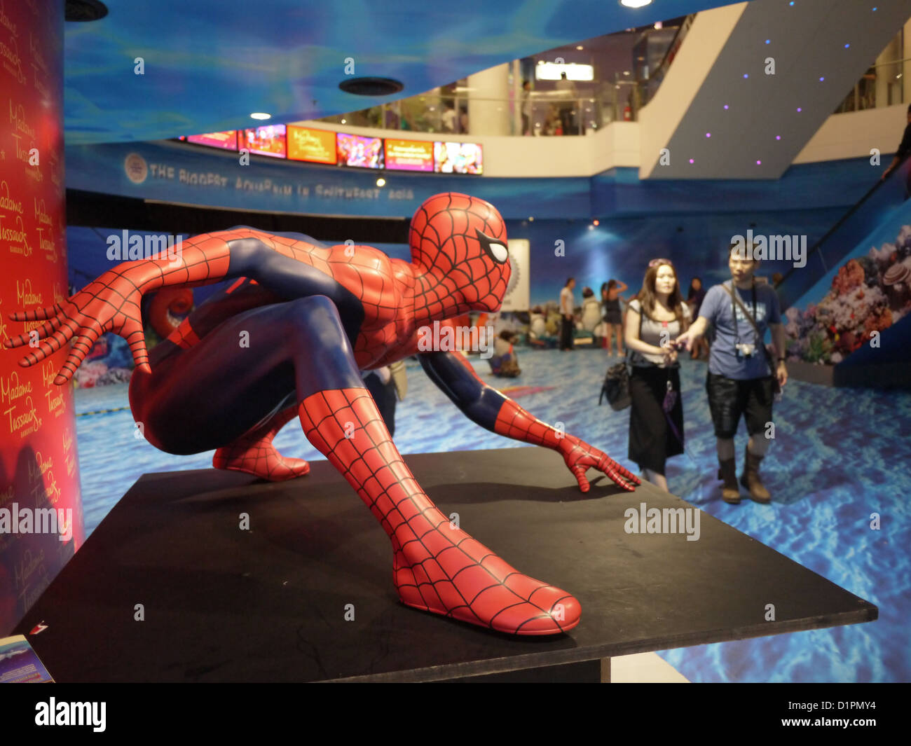 Spiderman statue hi-res stock photography and images - Alamy