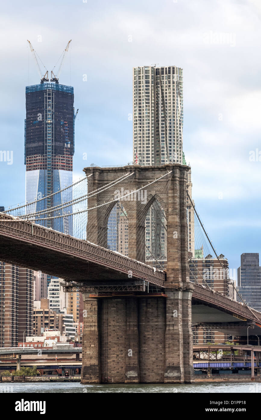 Brooklyn Bridge seen from the Brooklyn side Stock Photo - Alamy