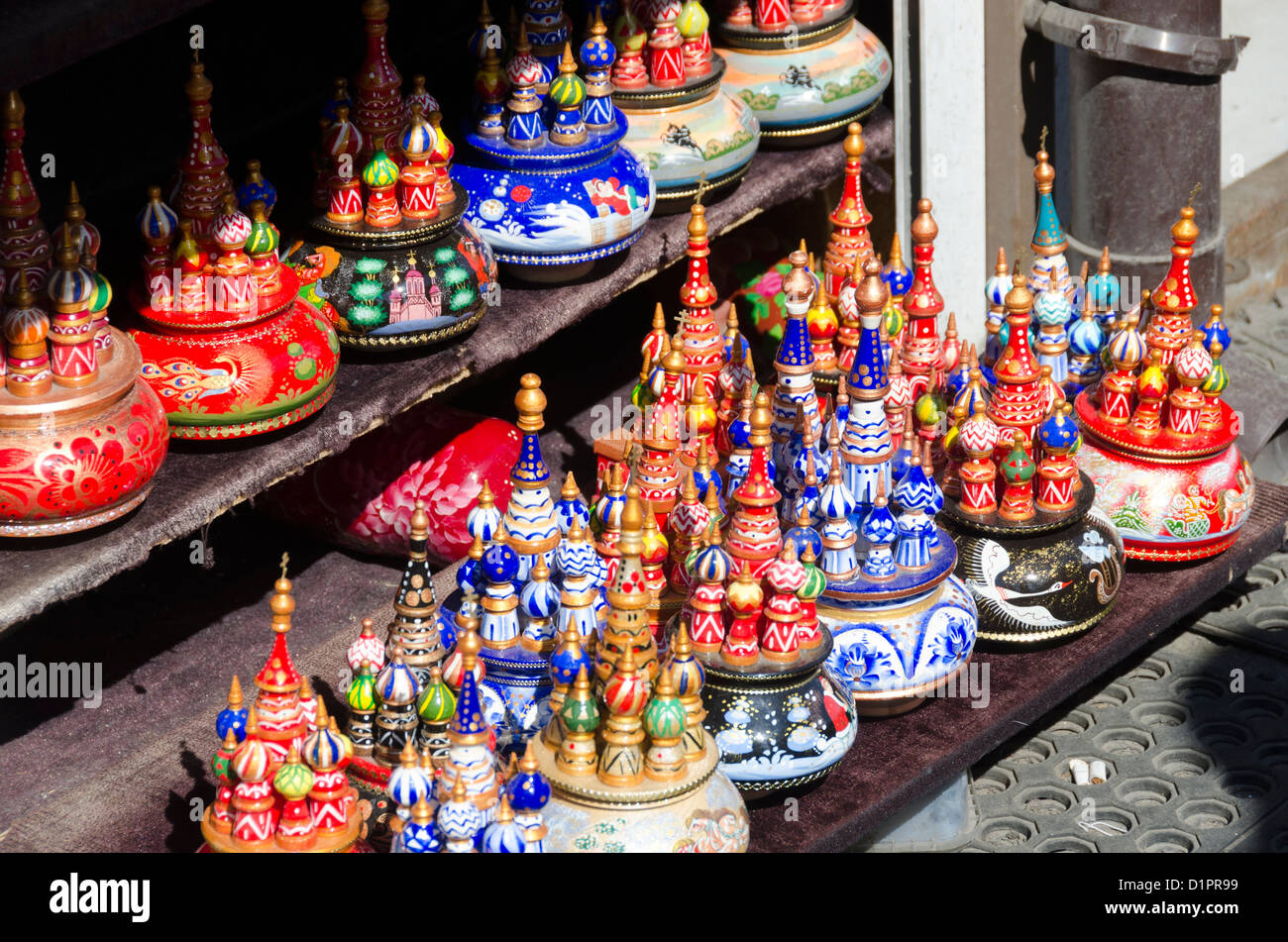 Models of Russian Orthodox cathedral, St Petersburg, Russia, Europe ...