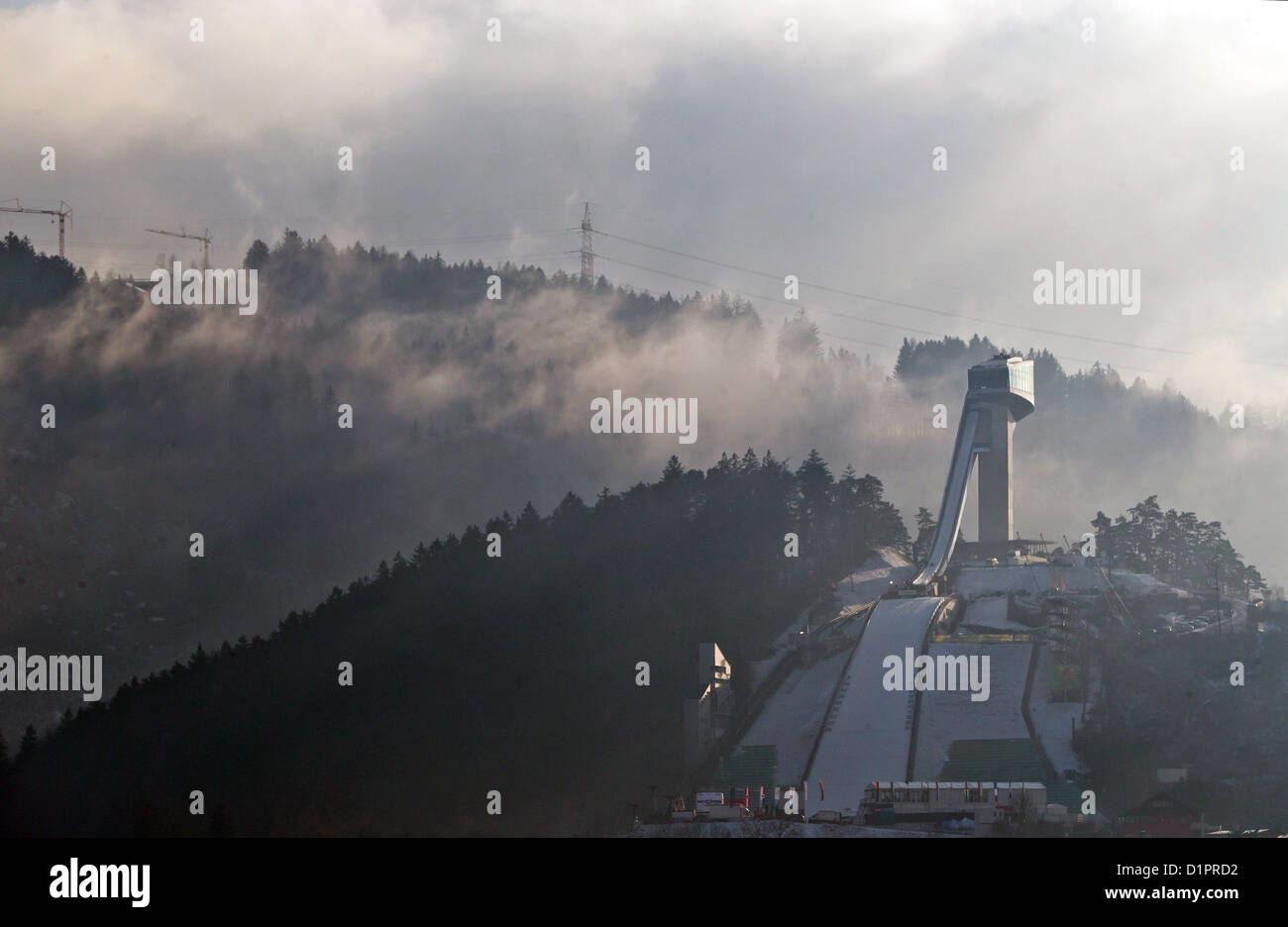 Bergisel ski jump view hi-res stock photography and images - Alamy