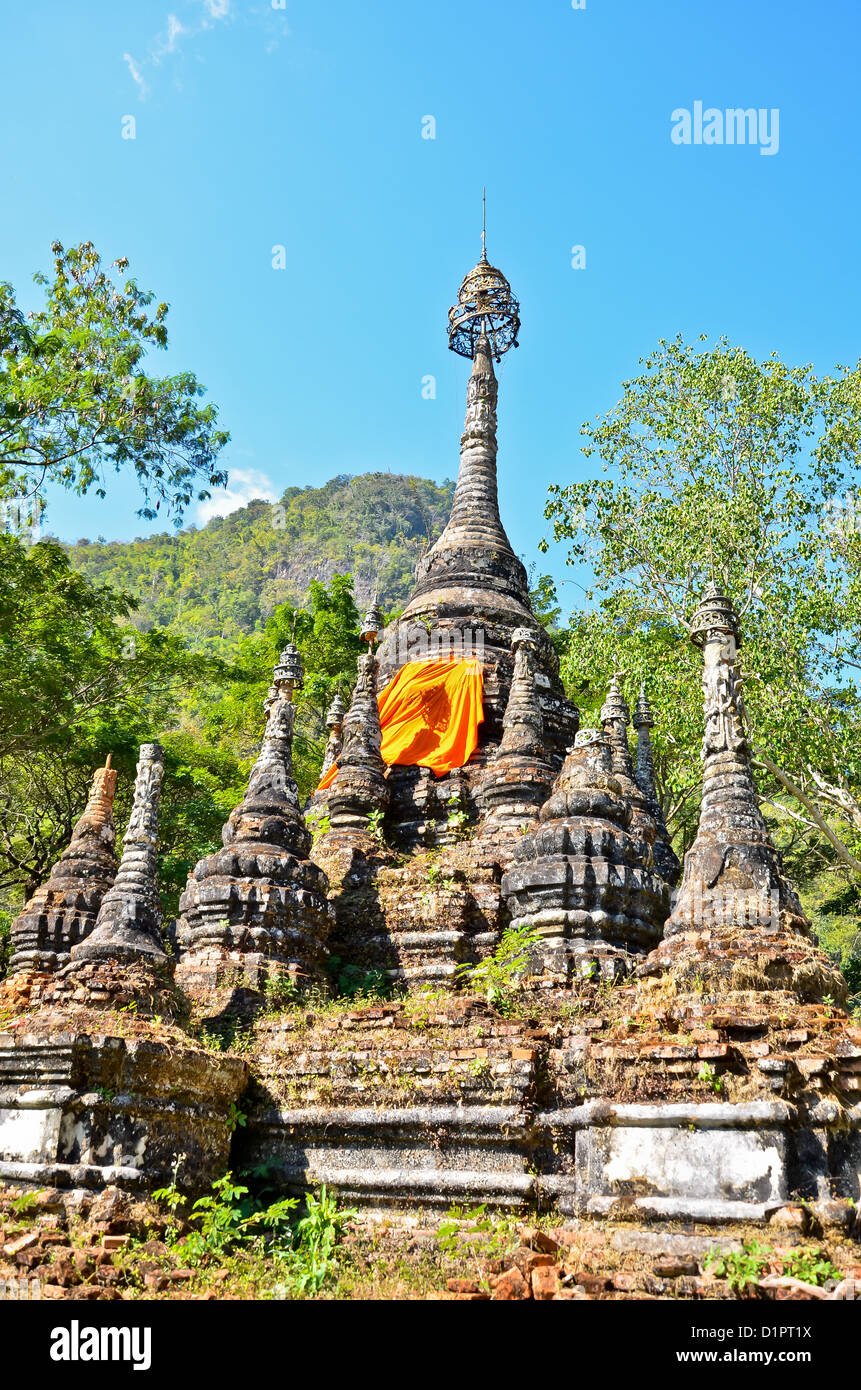 Ancient temple of Chiang mai,THAILAND Stock Photo - Alamy