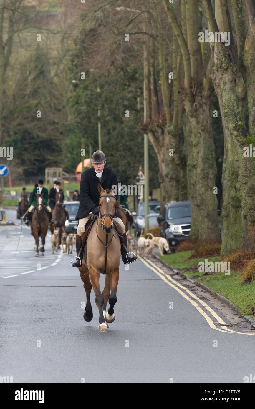 Huntsman from the Heythope hunt Boxing day Meet at Chipping Norton ...