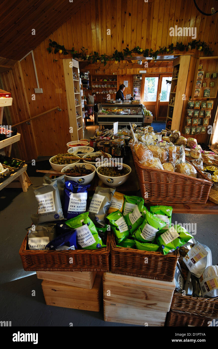 The interior of a farm shop UK Stock Photo - Alamy