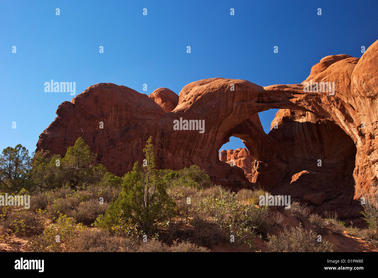 Utah double arch hi-res stock photography and images - Alamy