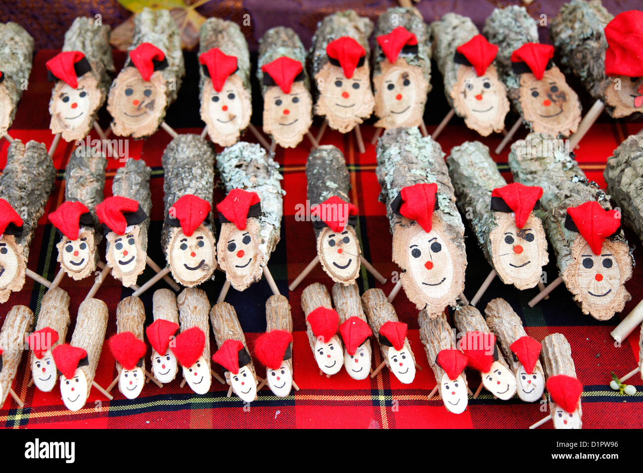 Christmas logs. Typical tradition in Catalonia, Spain Stock Photo - Alamy