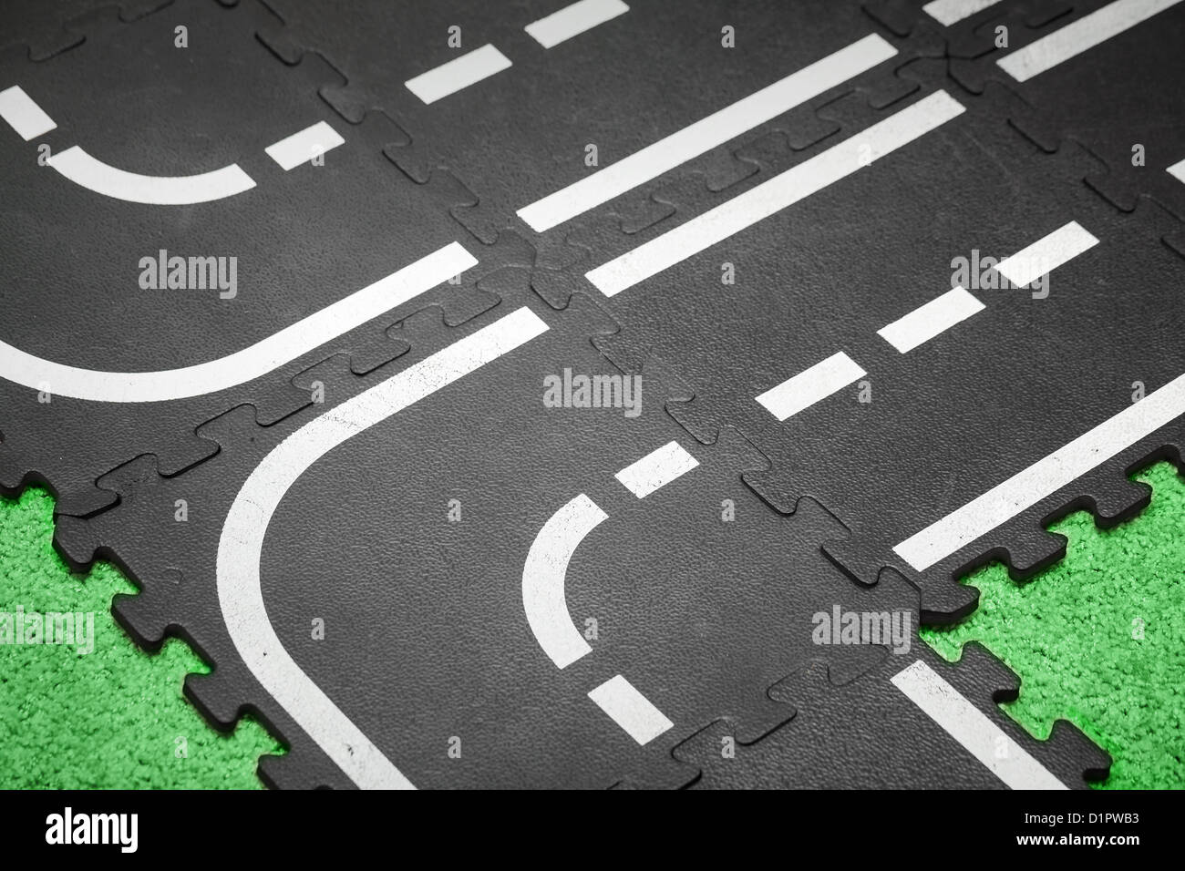 Abstract road background with playground carpet and road tiles Stock ...