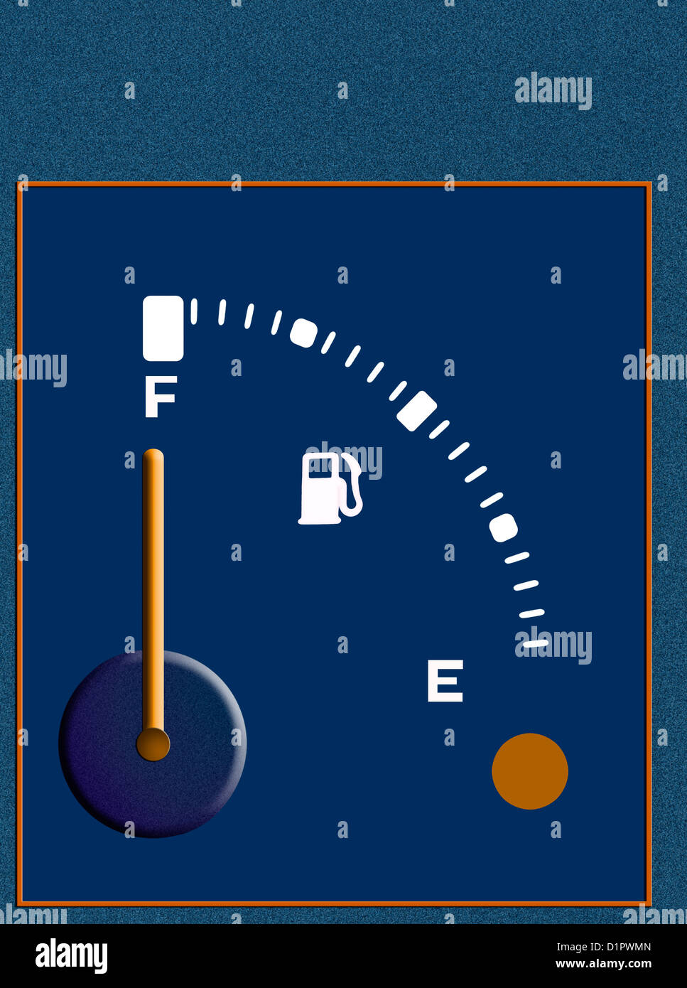 Full fuel gauge , vertical Stock Photo - Alamy