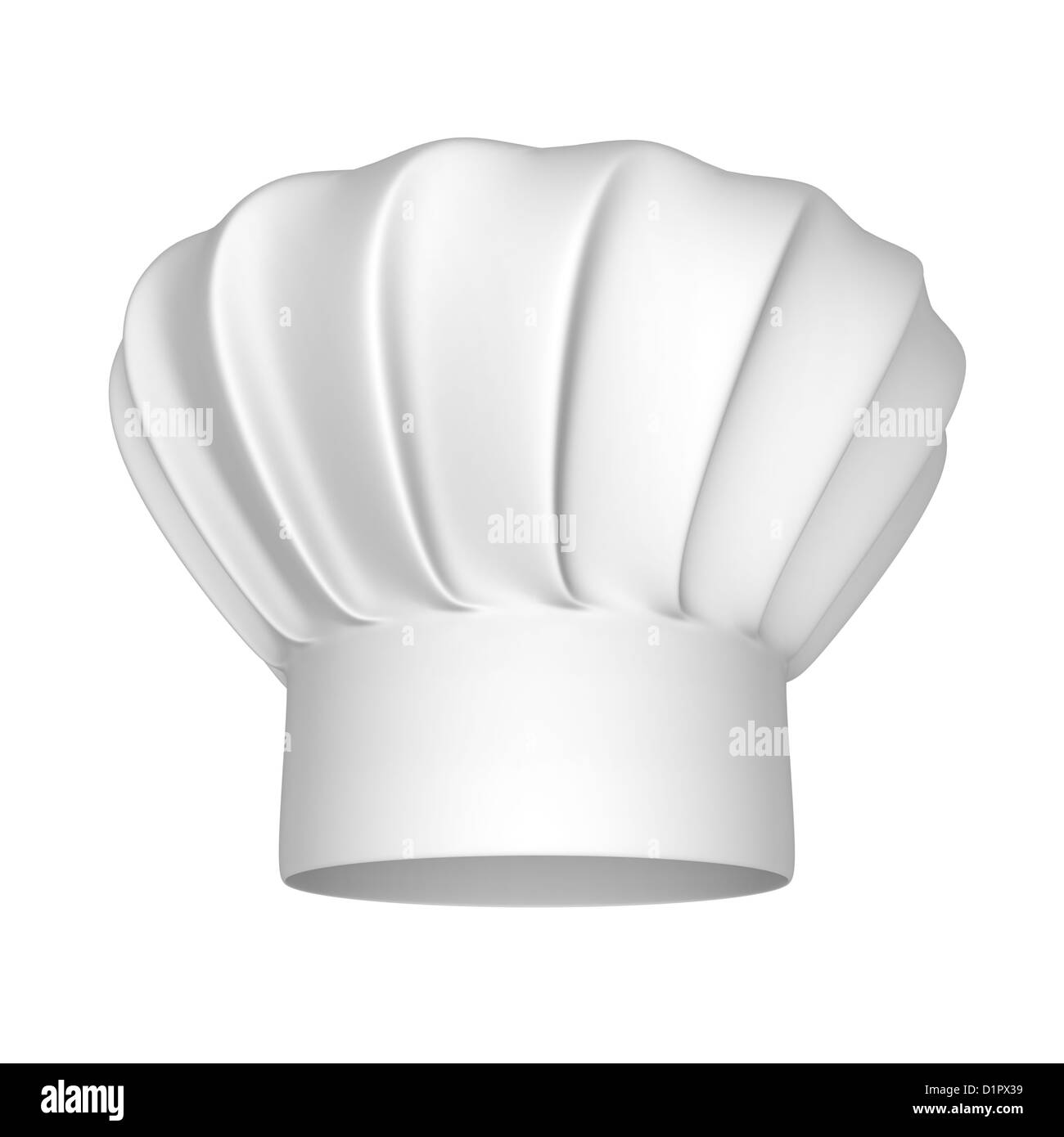 Chef hat - isolated on a white background Stock Photo - Alamy
