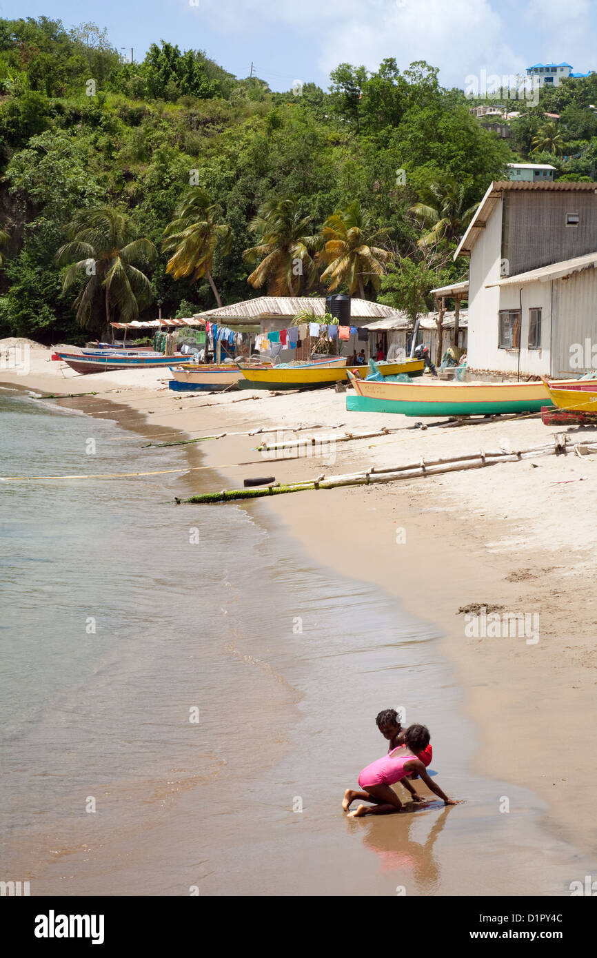 Caribbean island children hi-res stock photography and images - Alamy