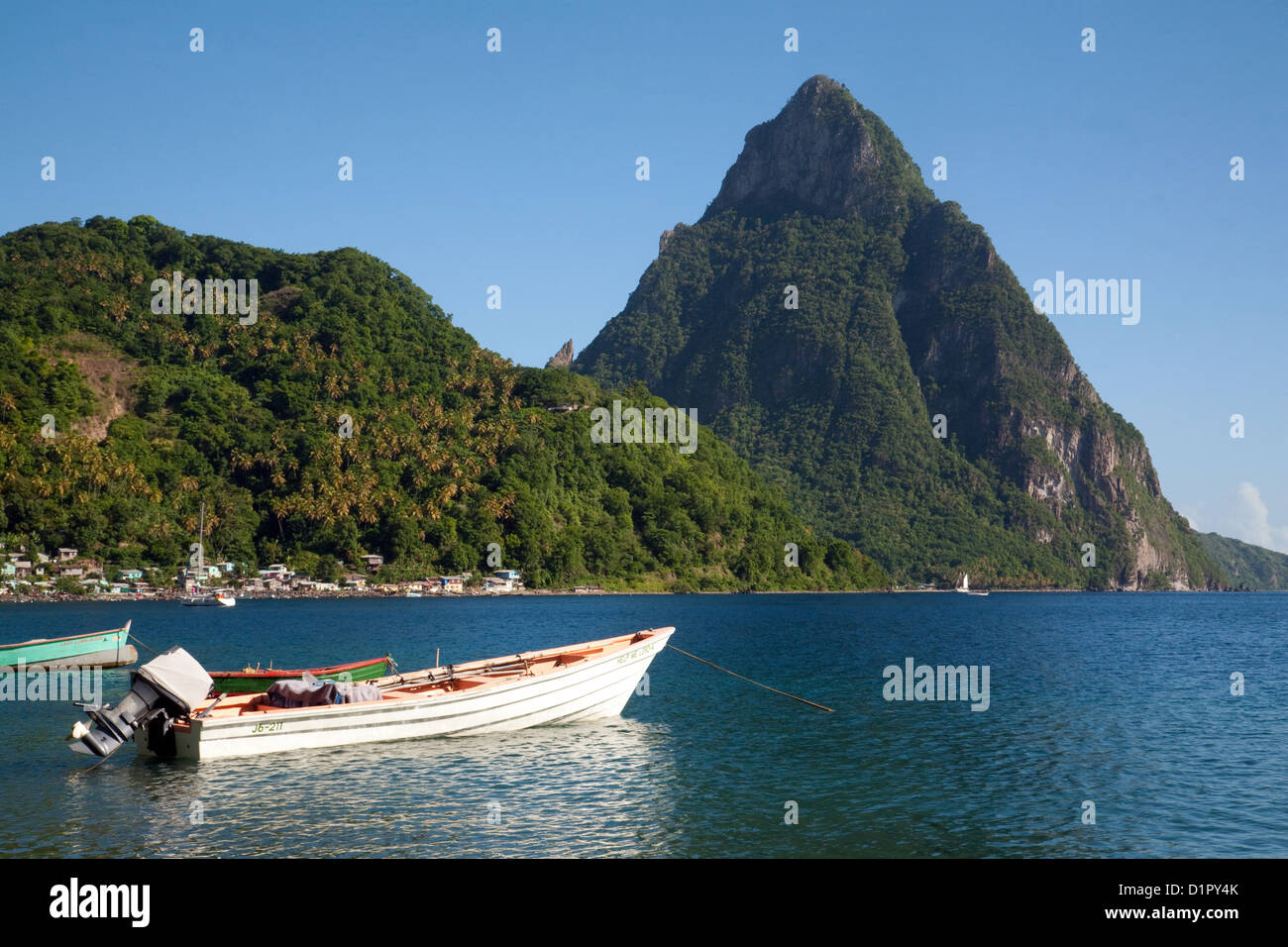 St lucia pitons hi-res stock photography and images - Alamy