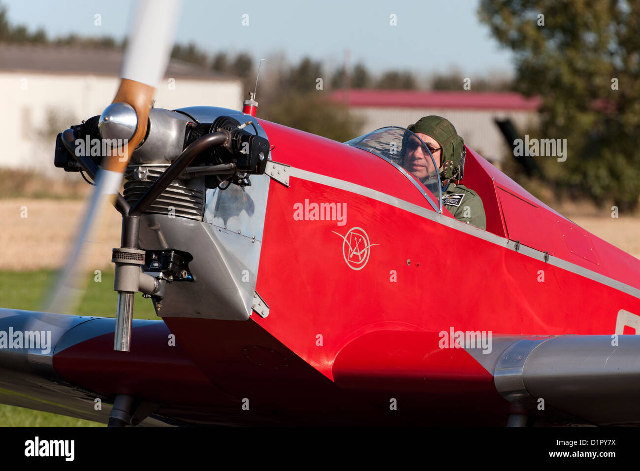 Dart Kitten II G-AEXT close-up of aircraft taxiing Stock Photo - Alamy