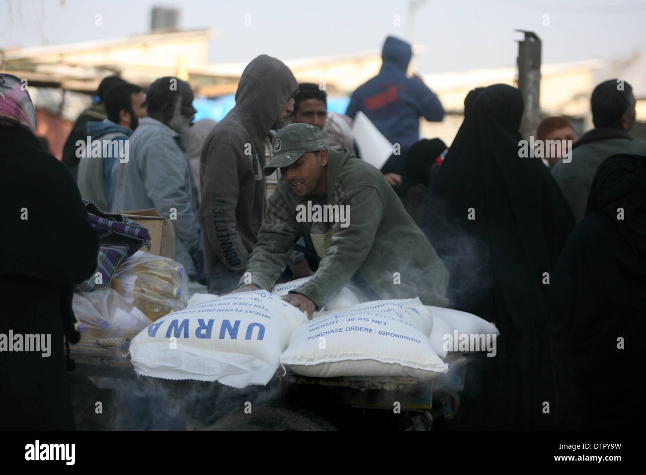 Jan. 3, 2013 - Rafah, Gaza Strip, Palestinian Territory - Palestinians ...