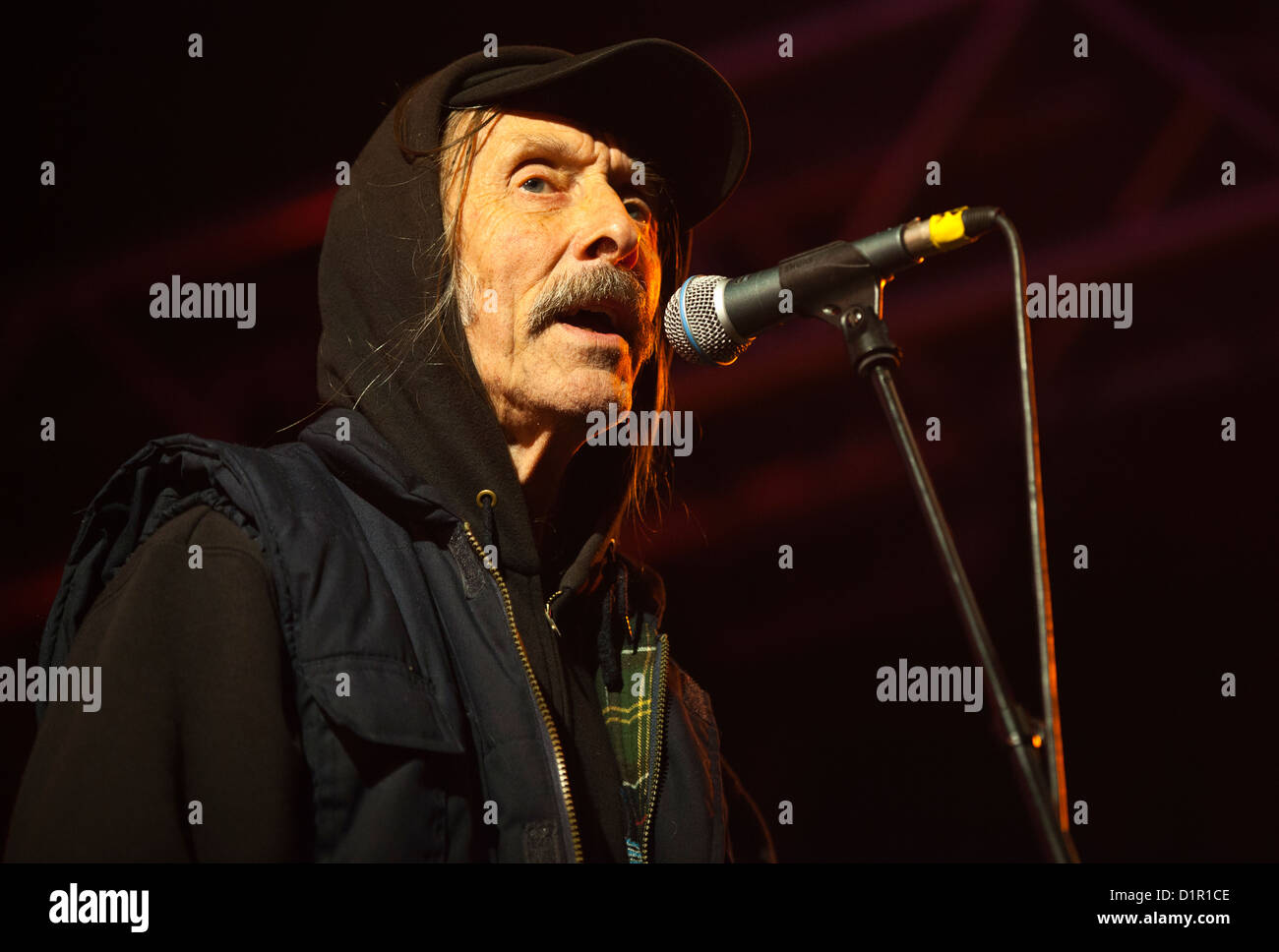 Dave Brock performing live with band Hawkwind at Brisfest 2012, Bristol ...