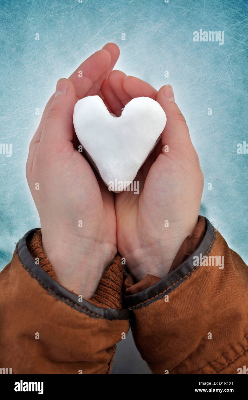 Heart shaped snowball hi-res stock photography and images - Alamy