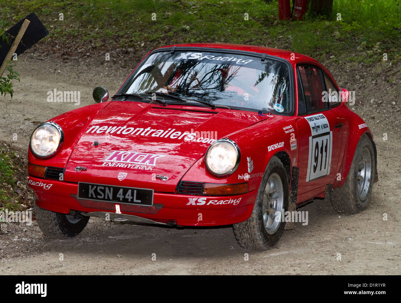 1973 Porsche 911 RS on the rally stage at the 2012 Goodwood Festival of ...