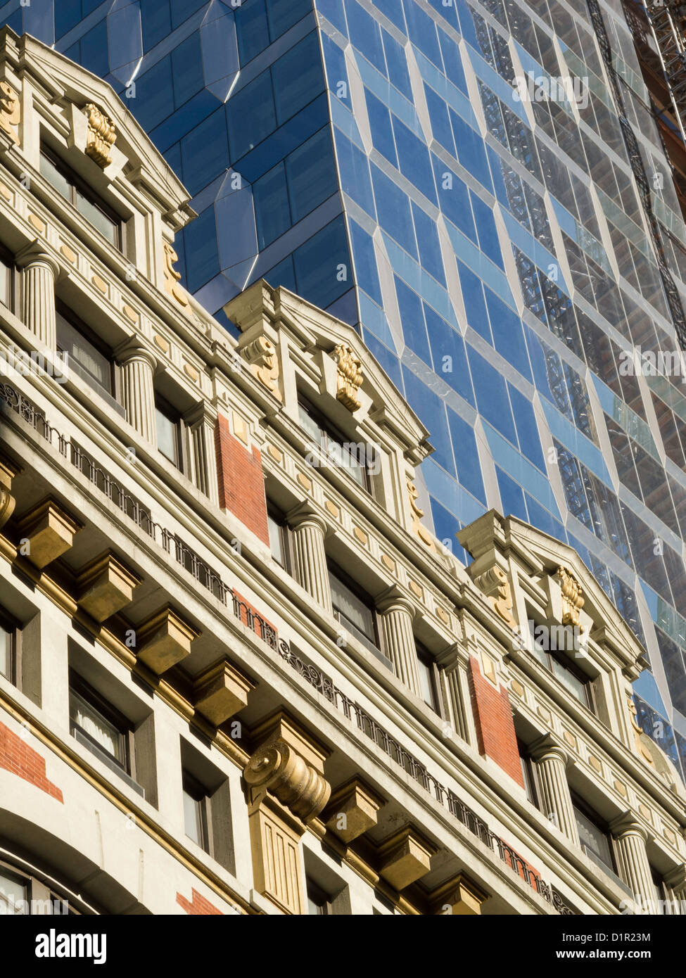 Contrasting Architecture in Times Square, NYC Stock Photo - Alamy
