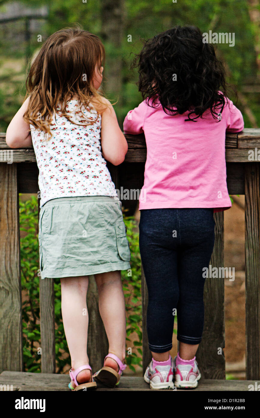 Two friends chatting Stock Photo - Alamy
