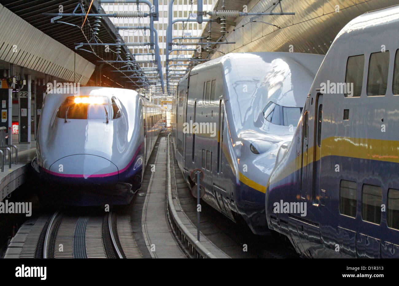 The Tohoku and Joetsu Shinkansen at Tokyo Station Japan Stock Photo - Alamy