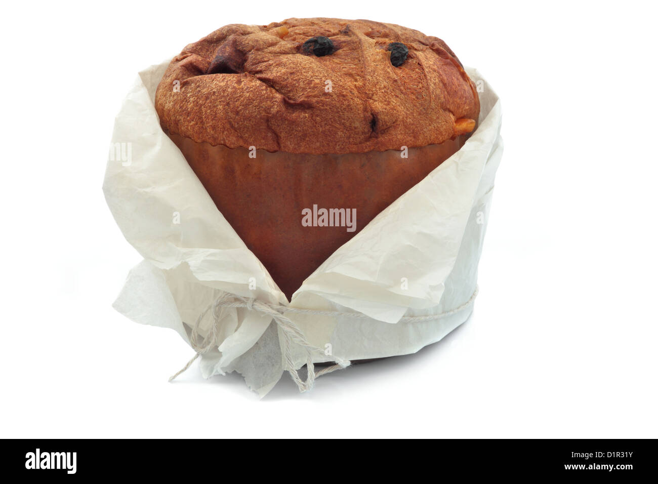 Panattone bread isolated on a white background Stock Photo - Alamy