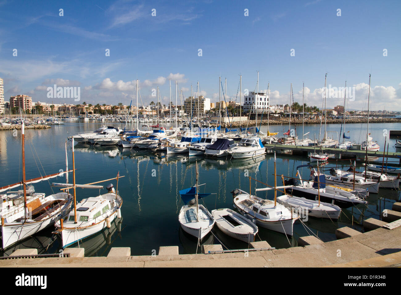 Portixol port Palma de Mallorca Balearic islands Spain Stock Photo - Alamy