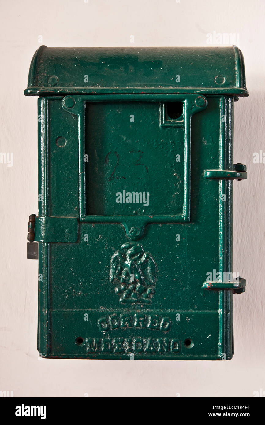 beautuful old antique green painted cast iron Mexican mail collection ...