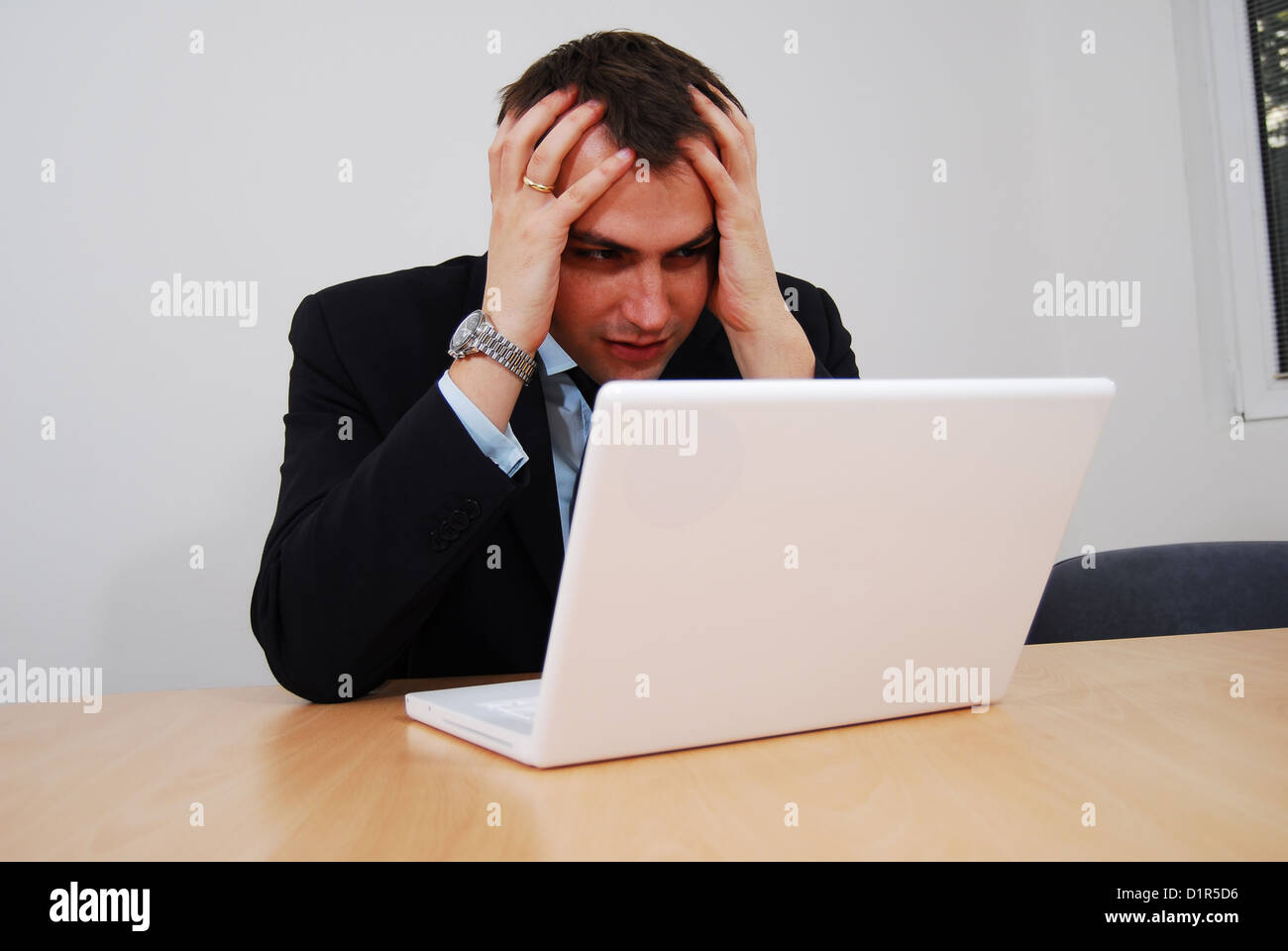 Businessman just went broke Stock Photo - Alamy