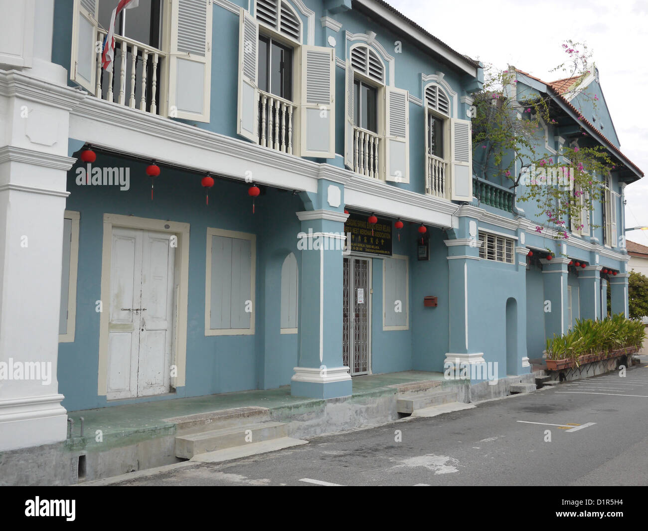 Dutch influenced architecture of houses in Melaka Stock Photo - Alamy