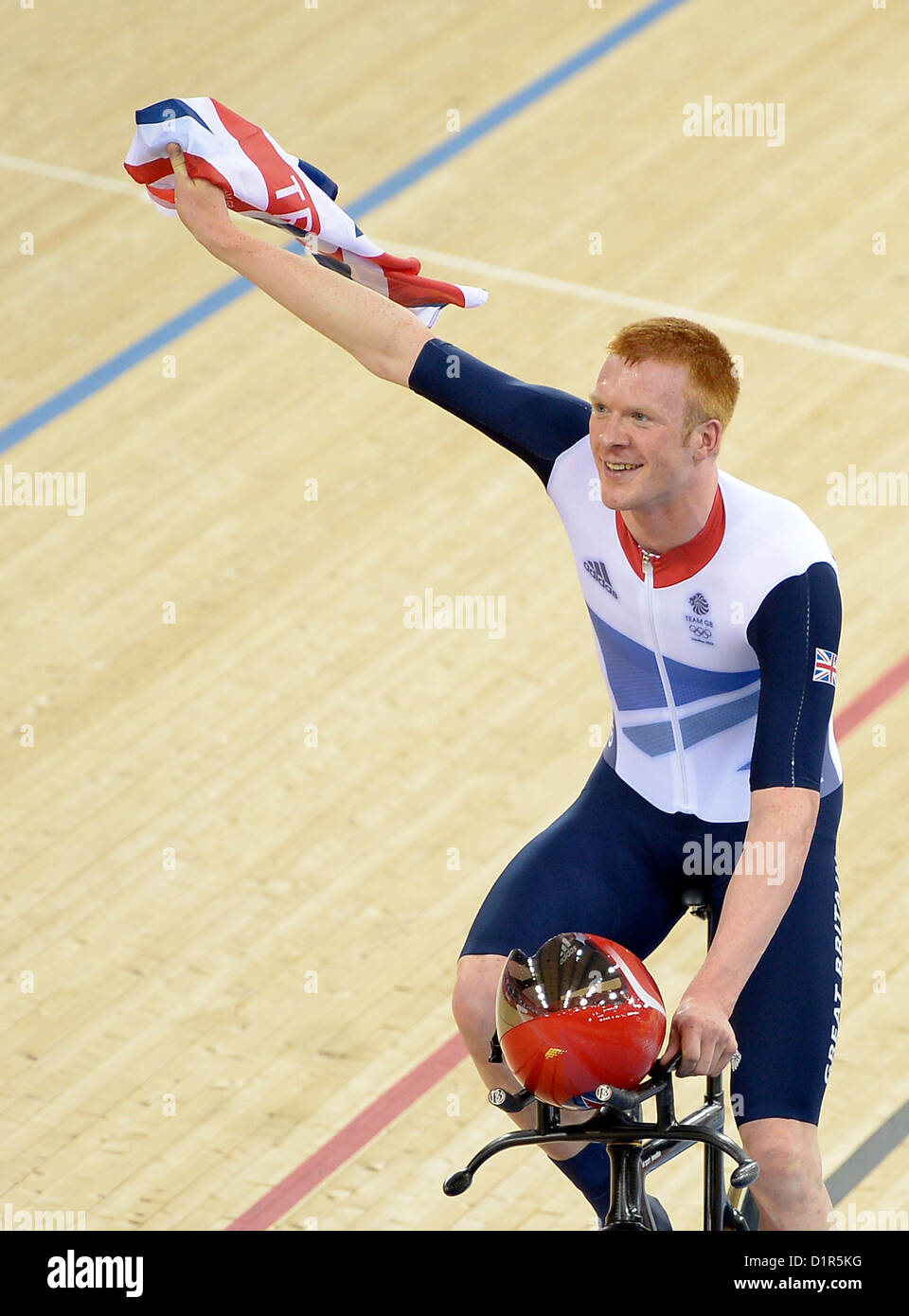 Union jack flag 30th olympiad track cycling team pursuit velodrome hi ...