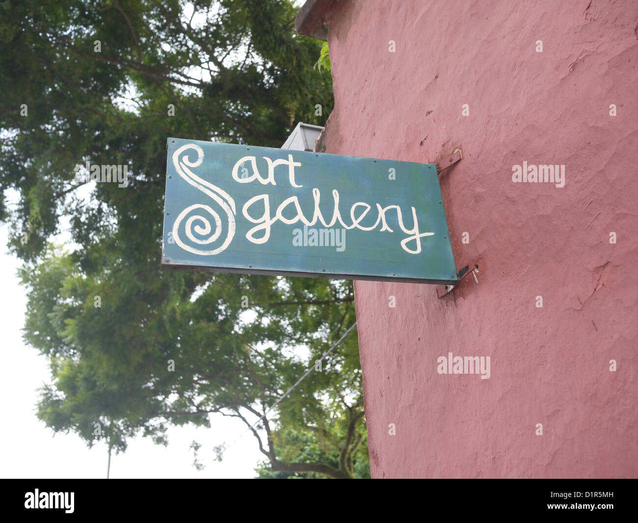 art gallery sign Stock Photo - Alamy