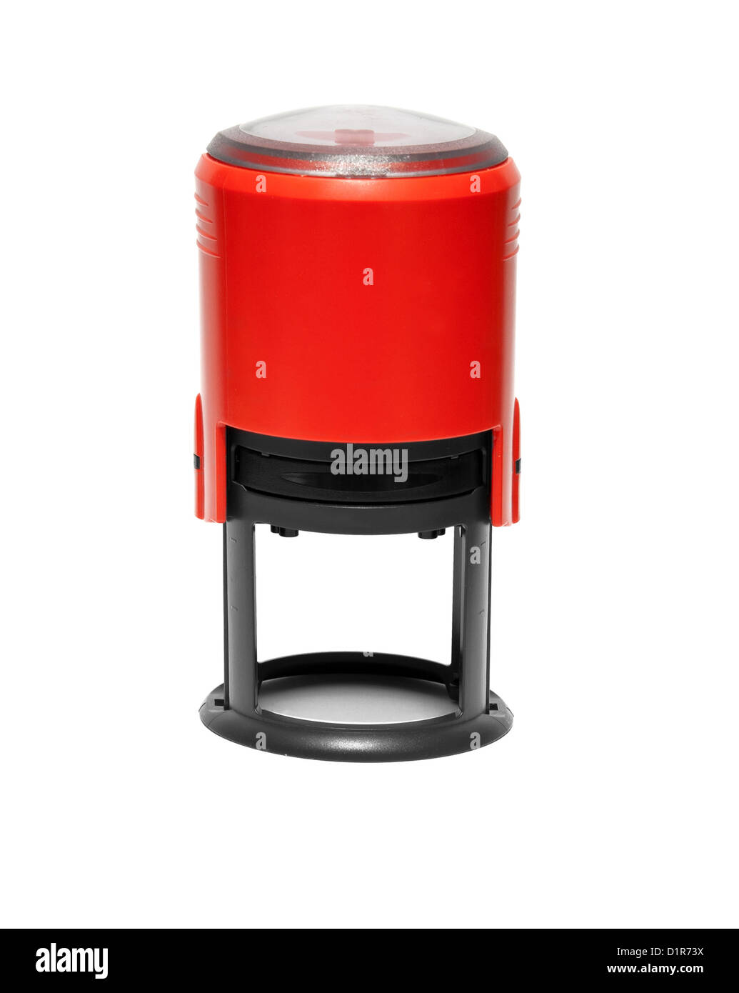 red stamp is isolated on a white background Stock Photo - Alamy