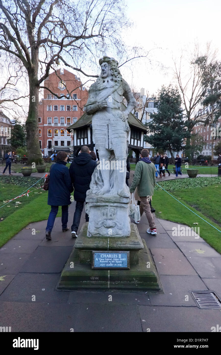 Statue of Charles II of England, Soho square, London, United Kingdom ...