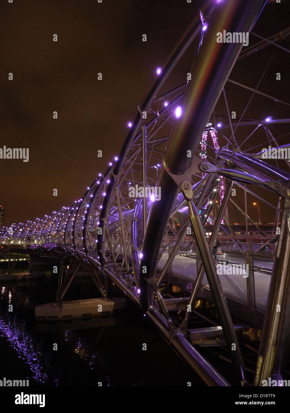 steel mesh bridge Stock Photo - Alamy