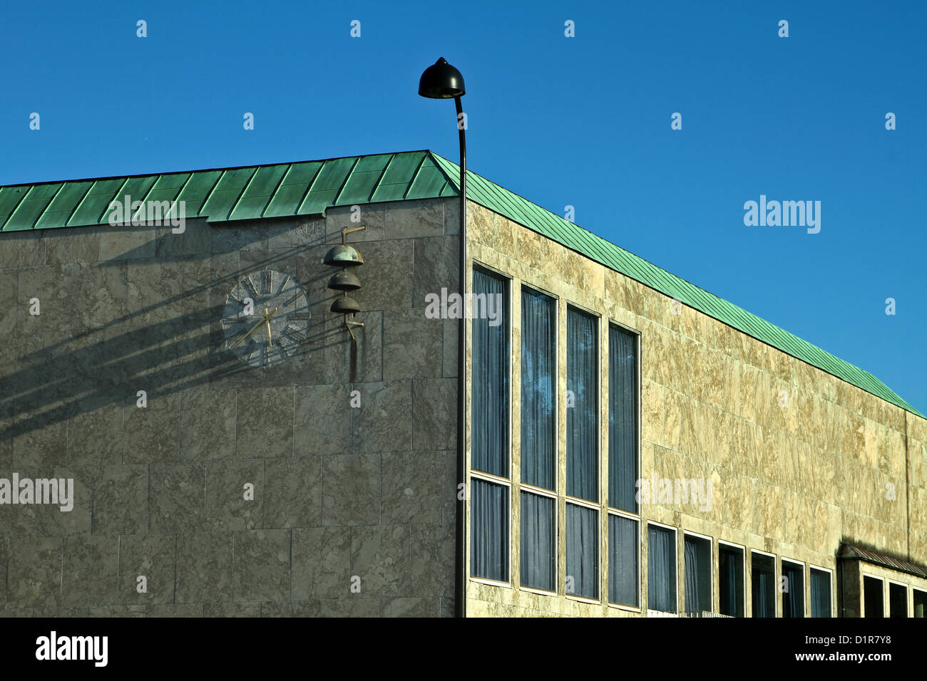 Arne Jacobsen- cityhall i Holte Denmark Stock Photo - Alamy