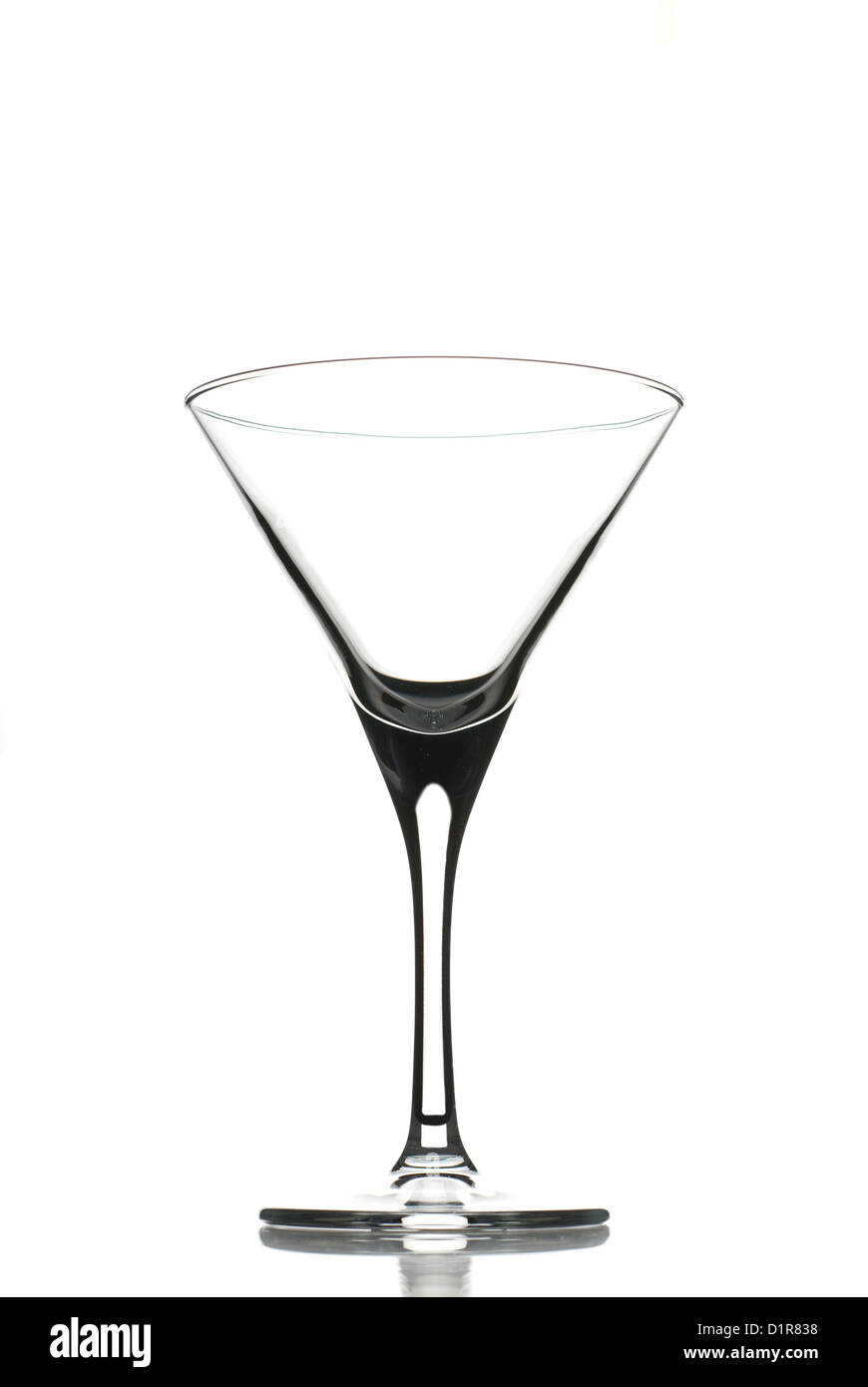 Empty cocktail glass for martini isolated on white Stock Photo - Alamy