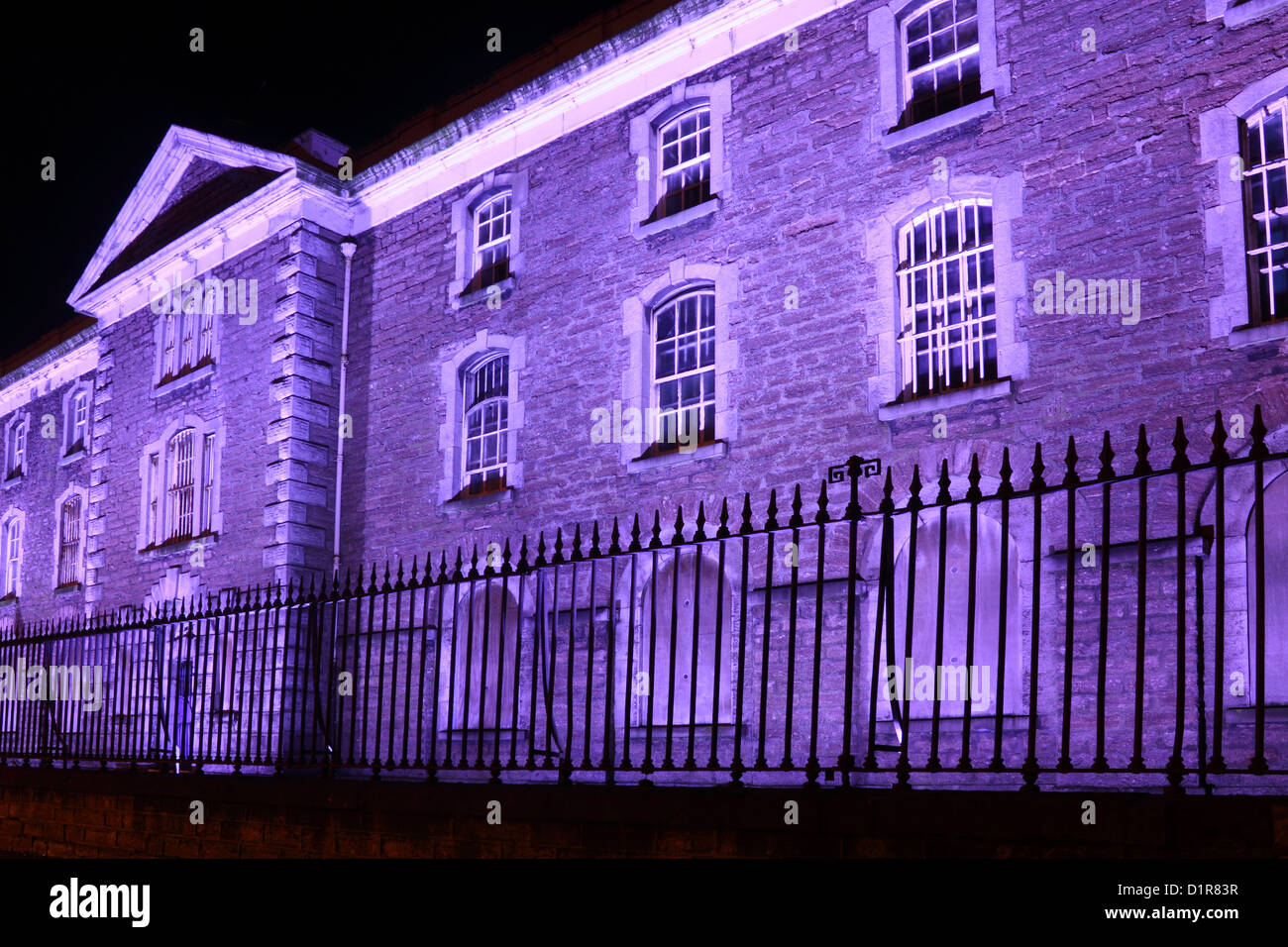 Armagh Gaol at night, Armagh City, Northern Ireland Stock Photo - Alamy