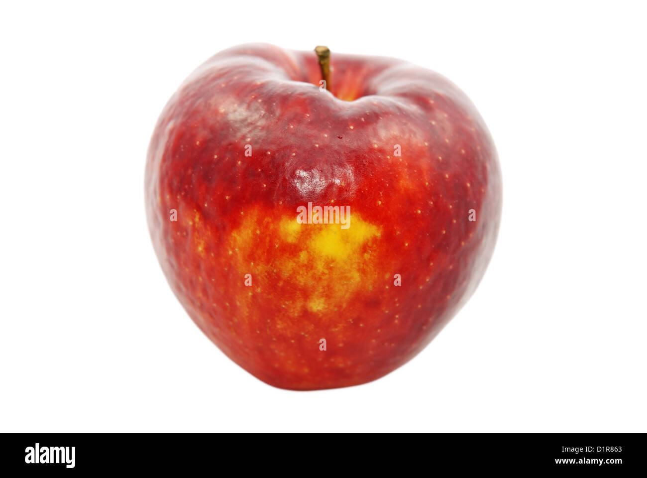 Big red apple isolated on white background Stock Photo - Alamy