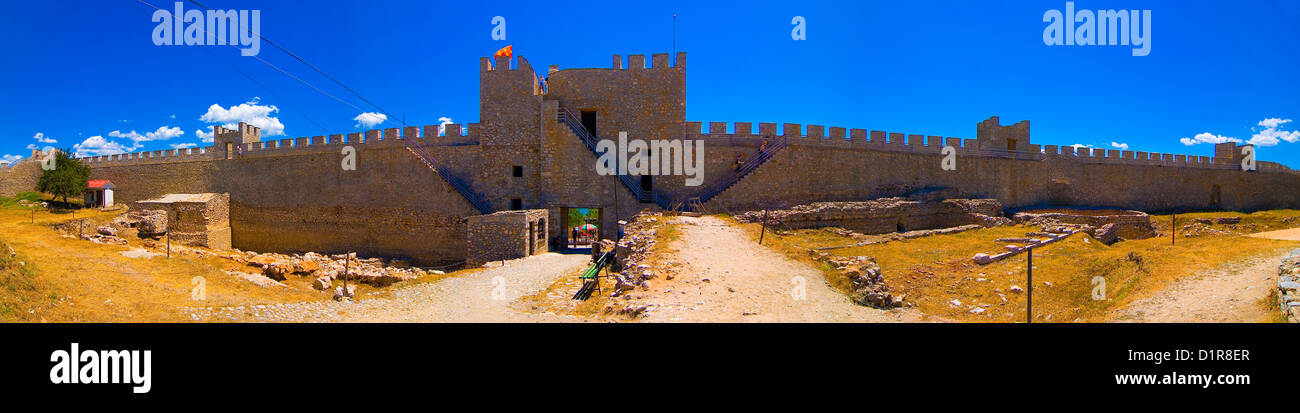 Fortress of tzar Samoil, 10th century, Ohrid, Macedonia panorama Stock ...