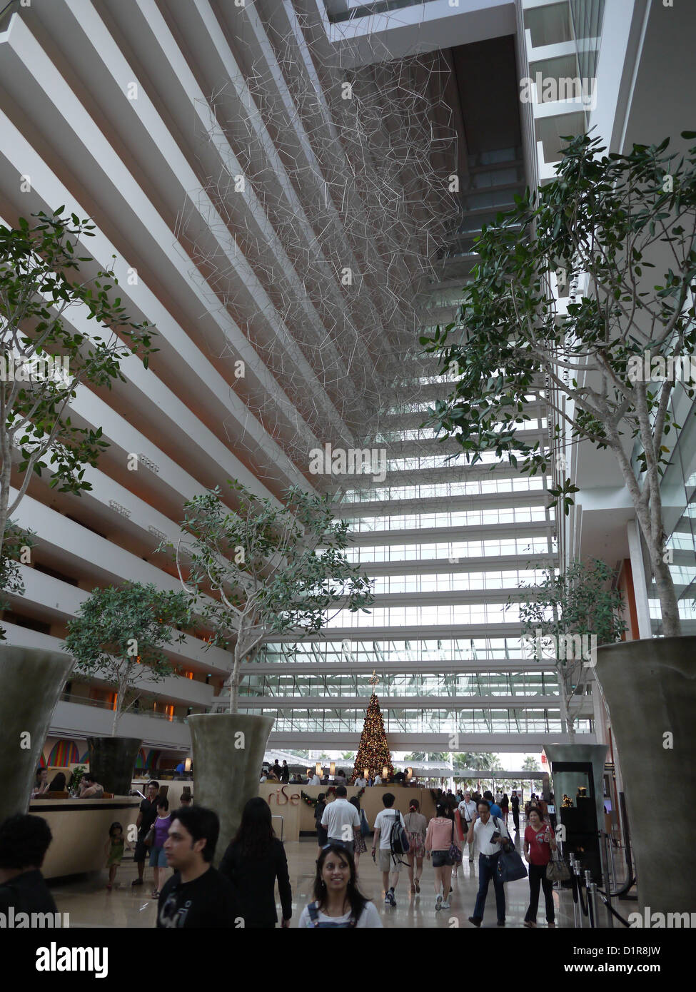 busy hotel lobby Stock Photo - Alamy