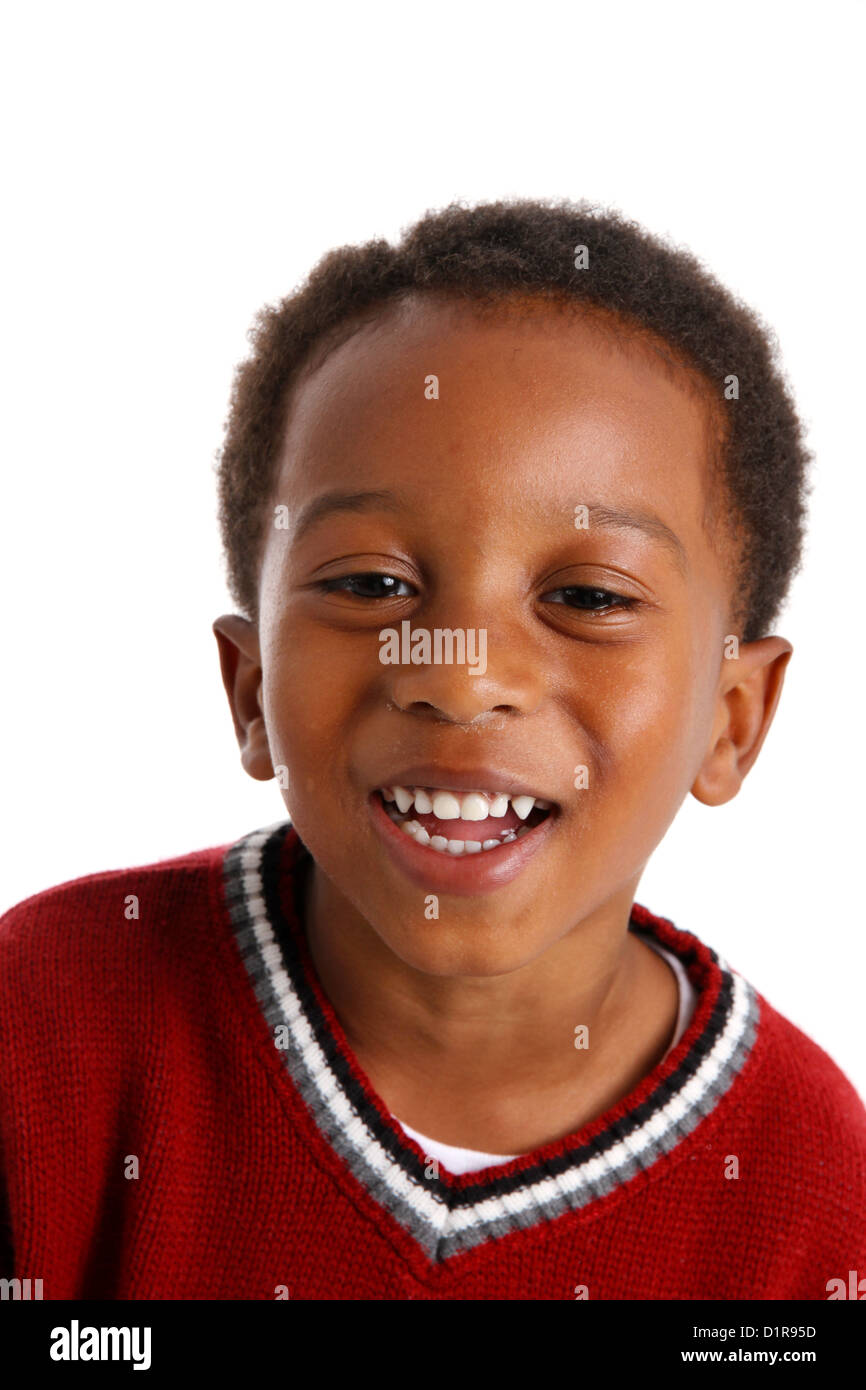Portrait of a boy who is on white background Stock Photo - Alamy