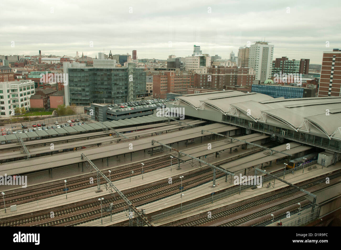 Aerial view of leeds city centre hi-res stock photography and images ...
