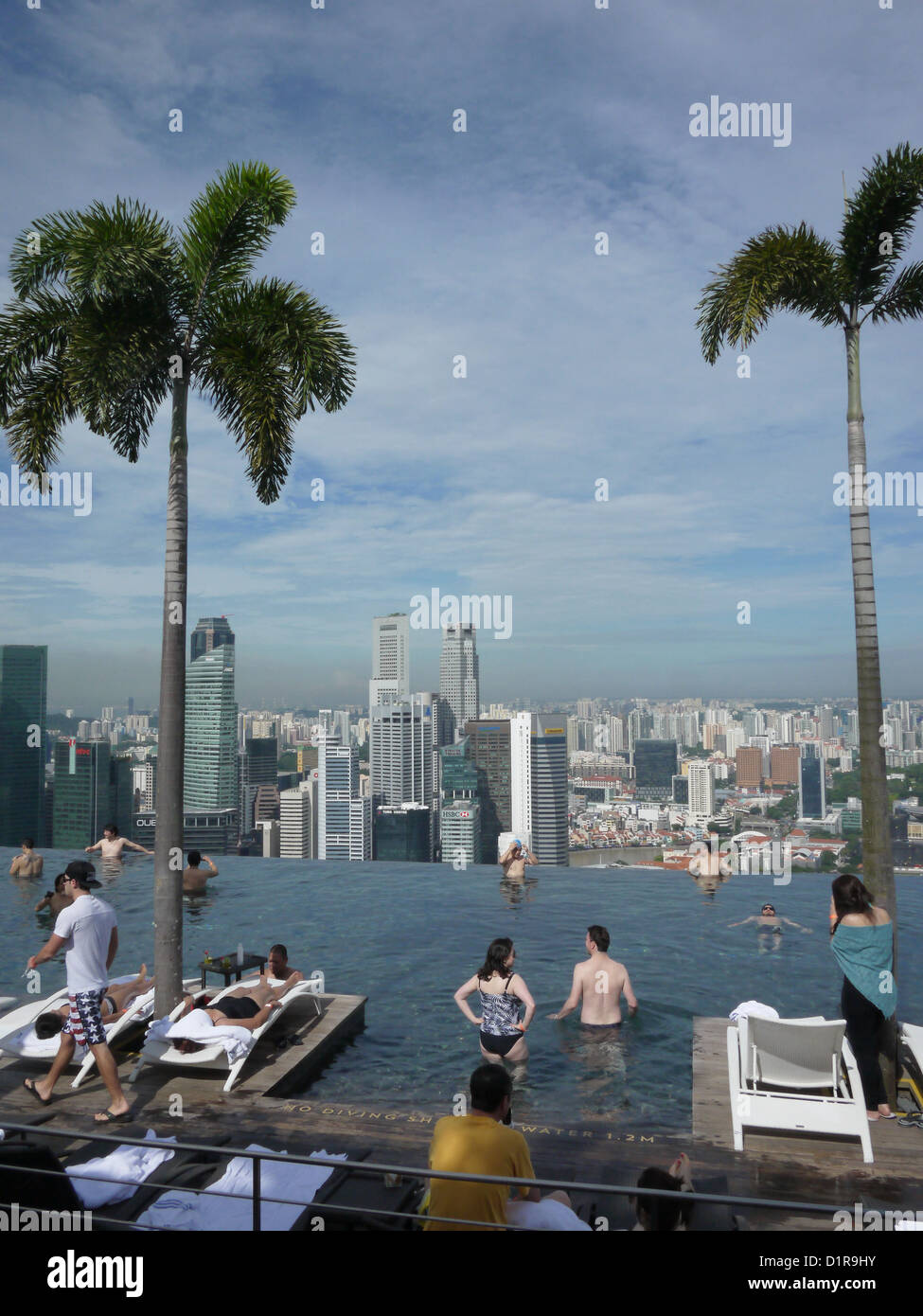 rooftop pool Asia Stock Photo - Alamy