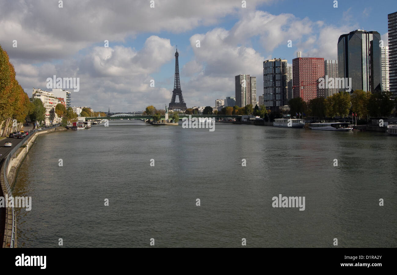 Paris Skyline in Autumn Stock Photo - Alamy