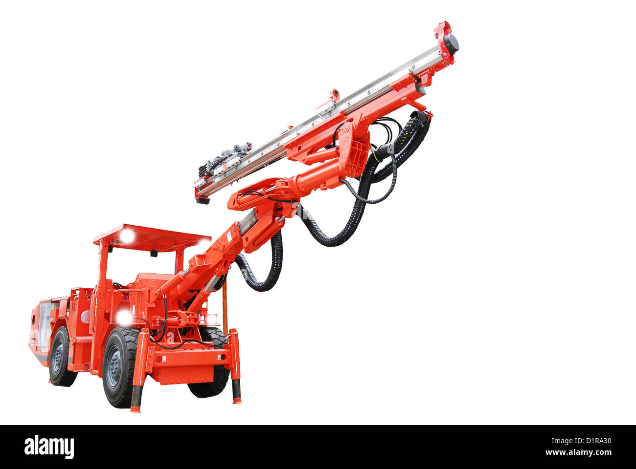 Heavy duty mine drilling machine isolated Stock Photo - Alamy