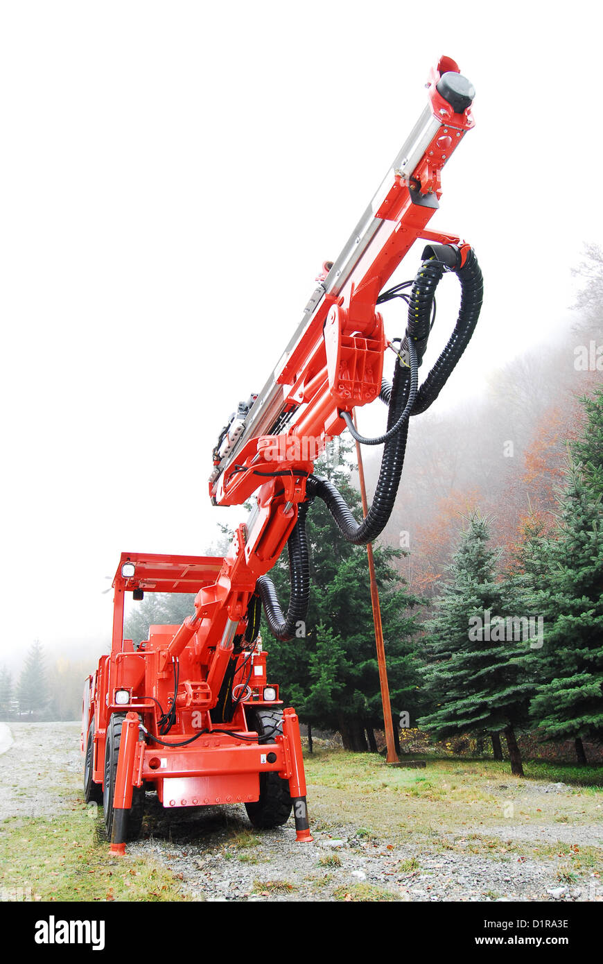 Heavy duty mine drilling machine Stock Photo - Alamy