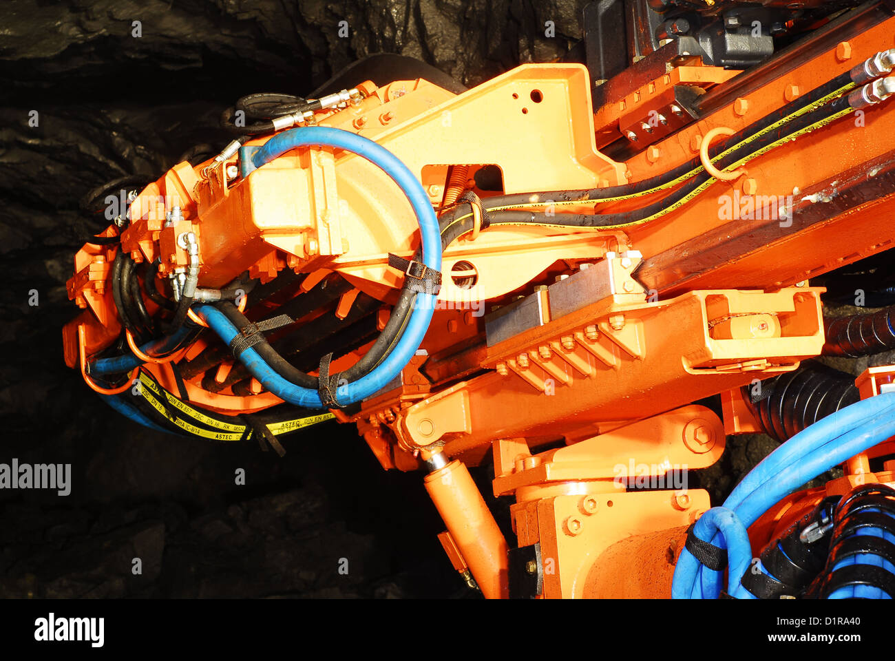 New heavy duty driller machine in a mine Stock Photo - Alamy