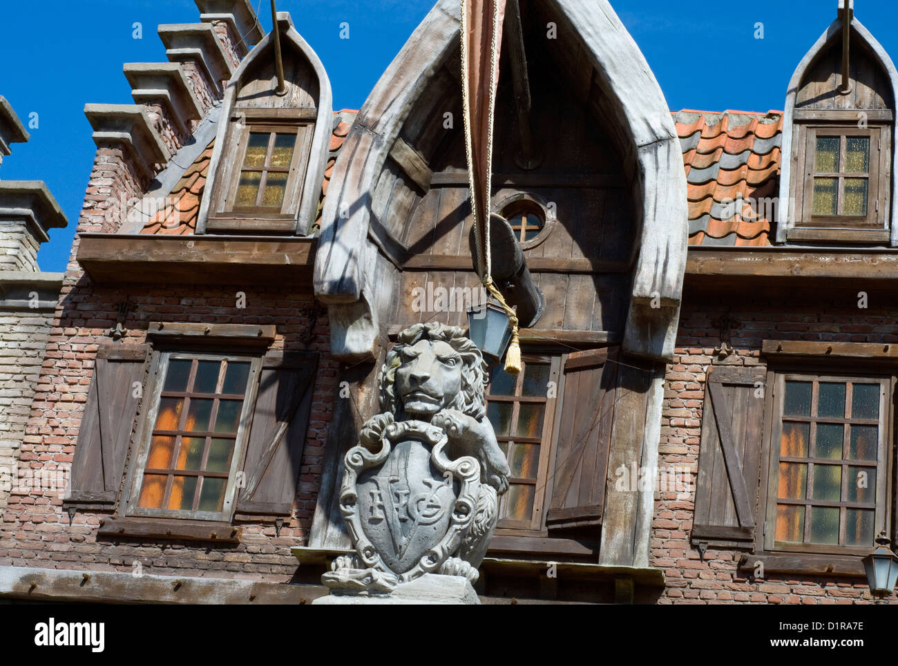 Close-up of part of a ride at the Efteling theme park in the ...