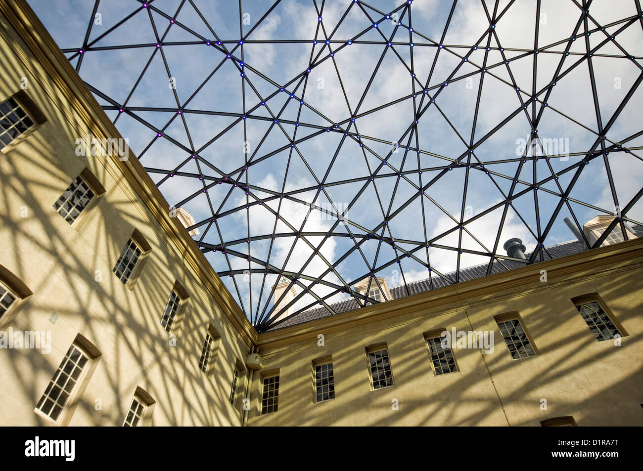 A glass roof viewed from below Stock Photo - Alamy