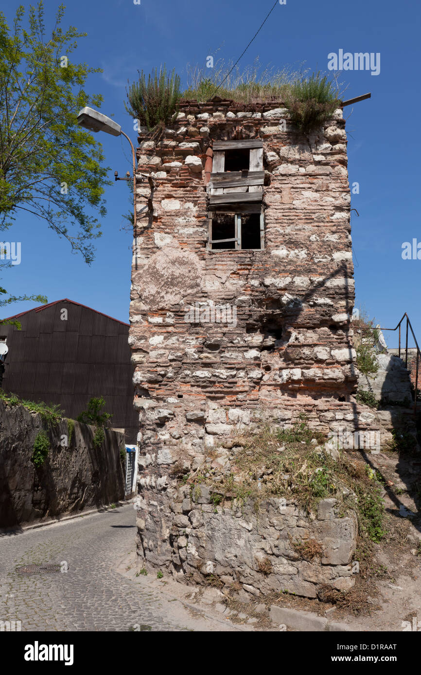 Abandoned house in ruins walls Stock Photo - Alamy